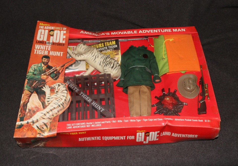 GI Joe 1964 1970 Adventure Team #7436 MIB White Tiger Hunt Factory ...