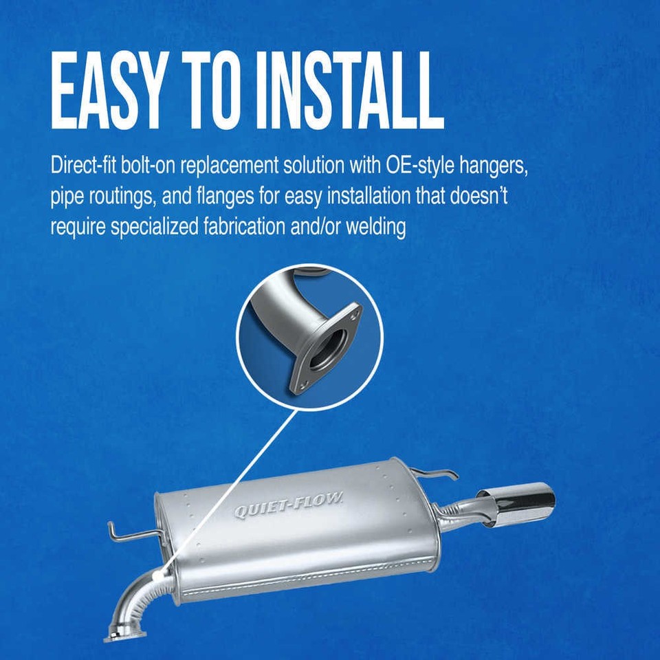 Exhaust Muffler Assembly-Quiet-Flow SS Walker 50085 fits 08-12 ...