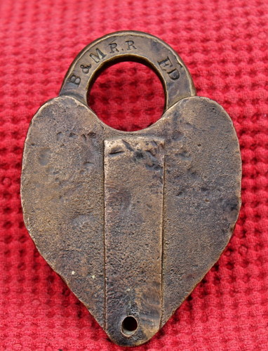 Boston & Maine Railroad Eastern Division Brass B&M ED Railway Padlock ...
