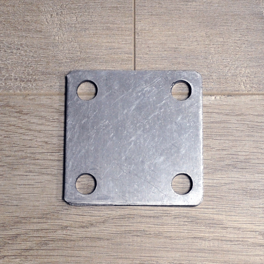 FLAT SQUARE STEEL BASE PLATES WITH 4 HOLES | 3x3 4x4 5x5 6x6 8x8 | QTY ...