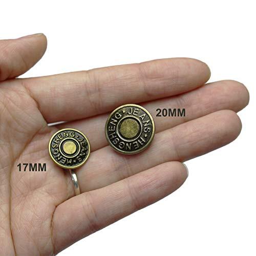 Jeans Buttons Replacement, Instant No Sew Buttons for Pants with 20MM ...