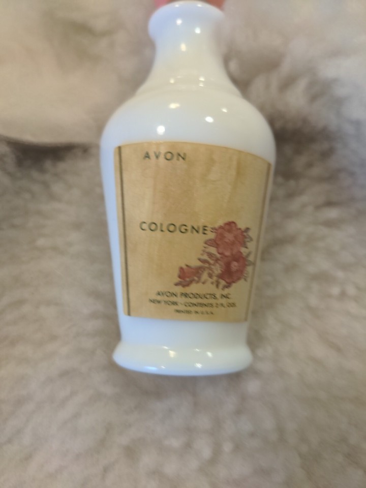 Vintage Avon Empty Milk Glass Bottle To a Wild Rose Cologne 2oz Size ...