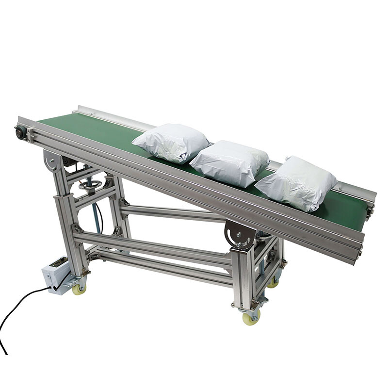 Updated 59"x11.8" Adjust Height Aluminum & PVC Inclined Wall Conveyor ...
