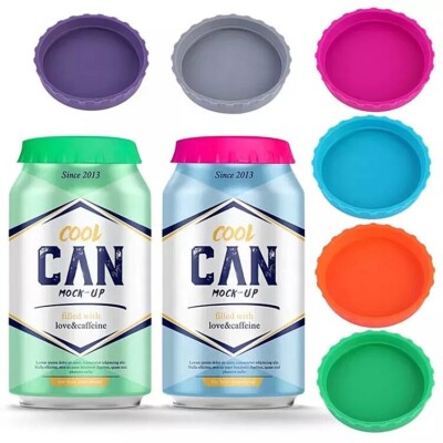 Drinks Can Silicone Lid Cover Fizzy, Soft Drink, Beer 1/ 2/4/6 pack UK ...