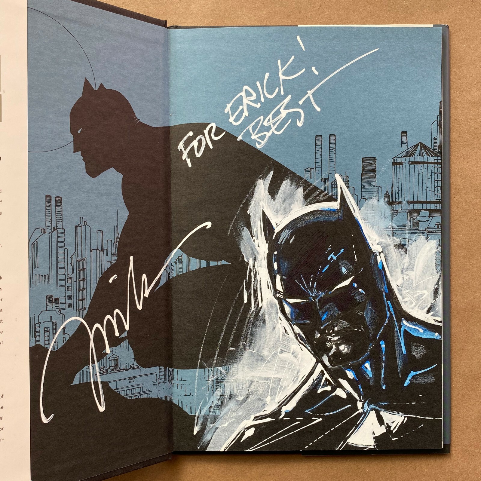 Jim Lee Batman Hush Original Art Sketch Signed Inscribed Comic Book DC ...