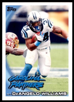 2010 Topps DeAngelo Williams Carolina Panthers #394 1081 | eBay