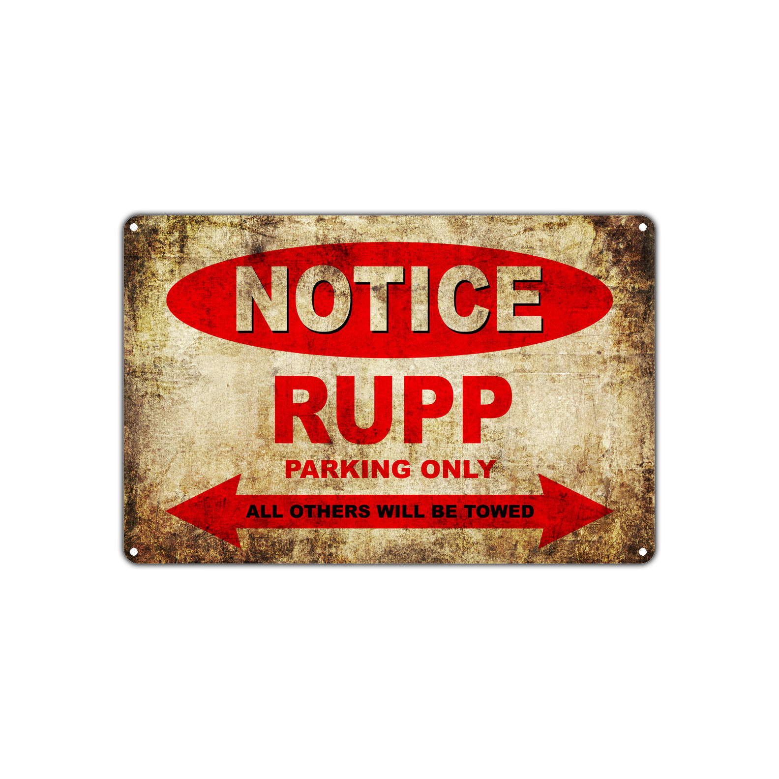 RUPP Motorcycles Parking Sign Vintage Retro Metal Decor Art Shop Man ...
