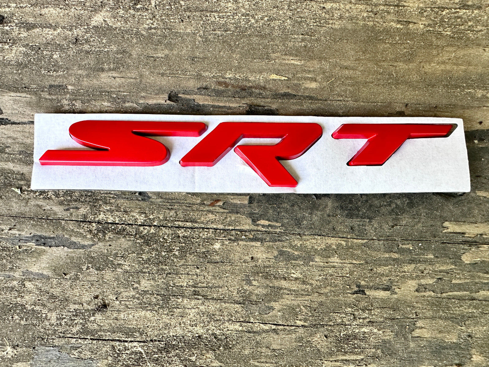 15-18 Grand Cherokee Red SRT Logo Emblem Nameplate Badge | eBay