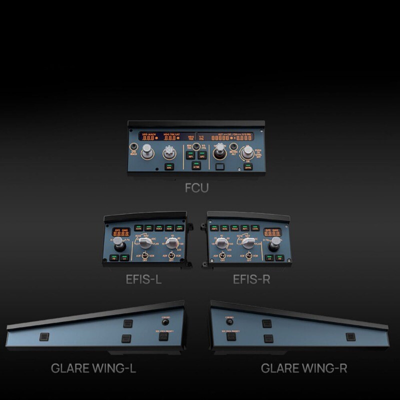 A320 FCU Flight Control Unit Panel X-Plane MSFS2020 Game Simulator 2 ...
