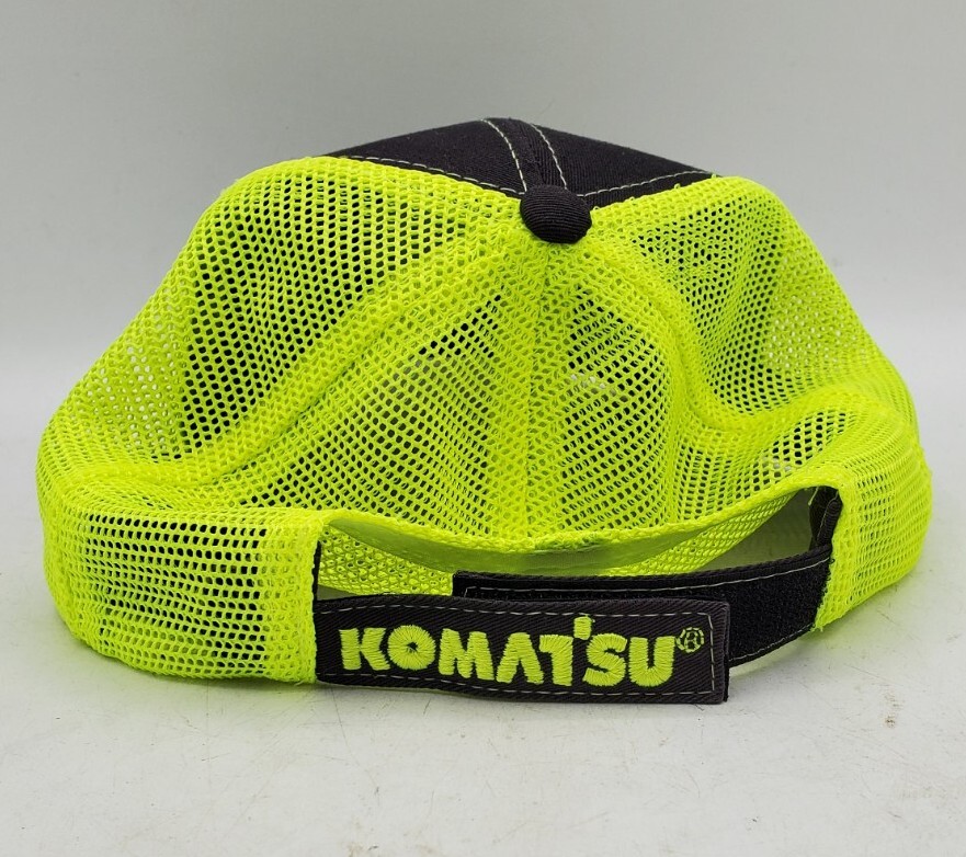 TEC Komatsu Trucker Hat Cap Gray Neon embroidered Sna… - Gem