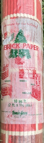 Christmas Corrugated Paper Bricks Village ️Accessories ️Vintage ️10 Ft ...