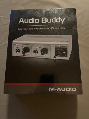 M-Audio Audio Buddy Microphone Preamp and Direct Box NIB | eBay