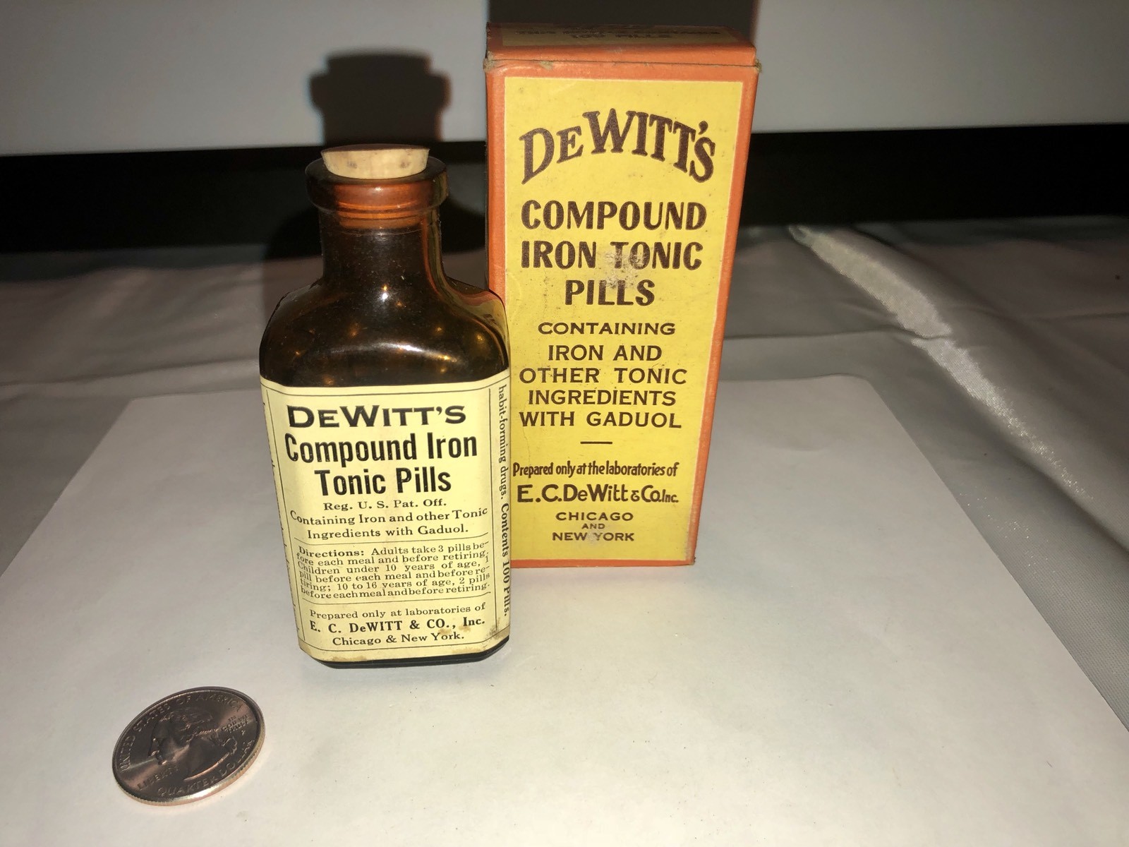 Antique Medicine Dewitt’s Compound Iron Pills | eBay