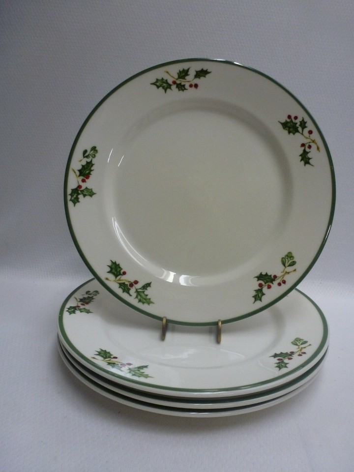 Traditions Holiday Celebrations by Christopher Radko Holly Set/4 Dinner ...