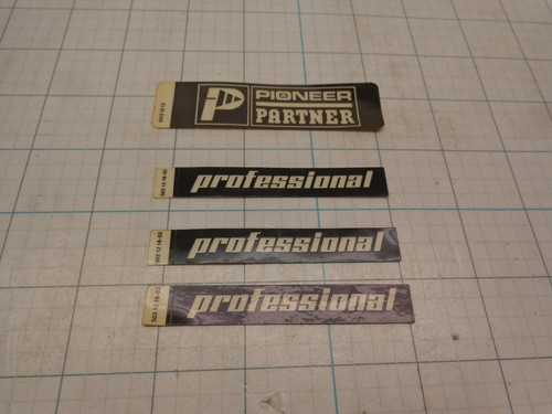 Pioneer Partner Professional Decals Stickers May need new glue Old ...