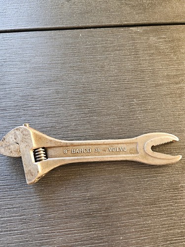 Nice Vintage 8" Bacho 31 - Volvo Adjustable Wrench with Aligator End | eBay