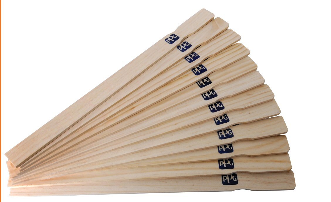 PPG DOX109 14" Automotive Car Paint Stir Stick Wooden Paint Paddles-100 ...
