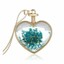 Natural Real Dried Flower Resin Glass Floating Locket Pendant Necklace ...