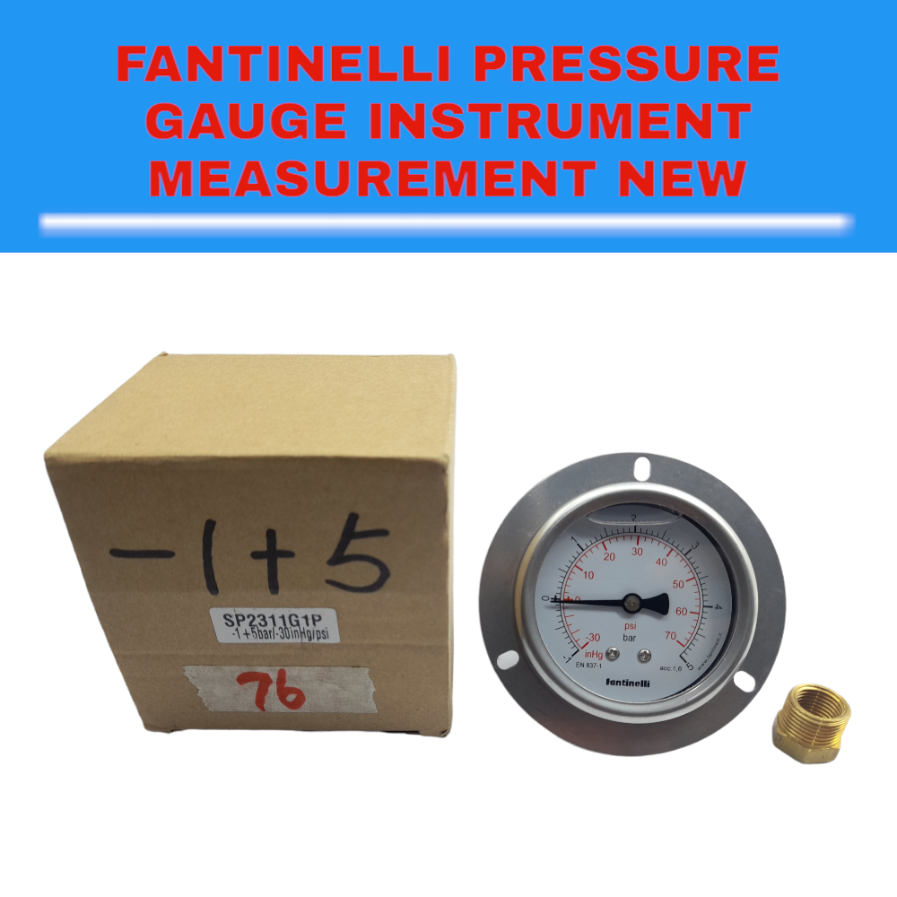 Fantinelli Pressure Gauge Instrument Measurement SP2311G1P 0-40bar/psi ...