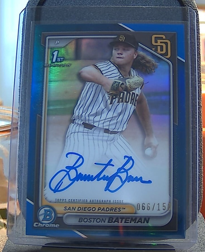 2024 Bowman Draft - Chrome Prospect Autographs Boston Bateman #CPA-BBA ...