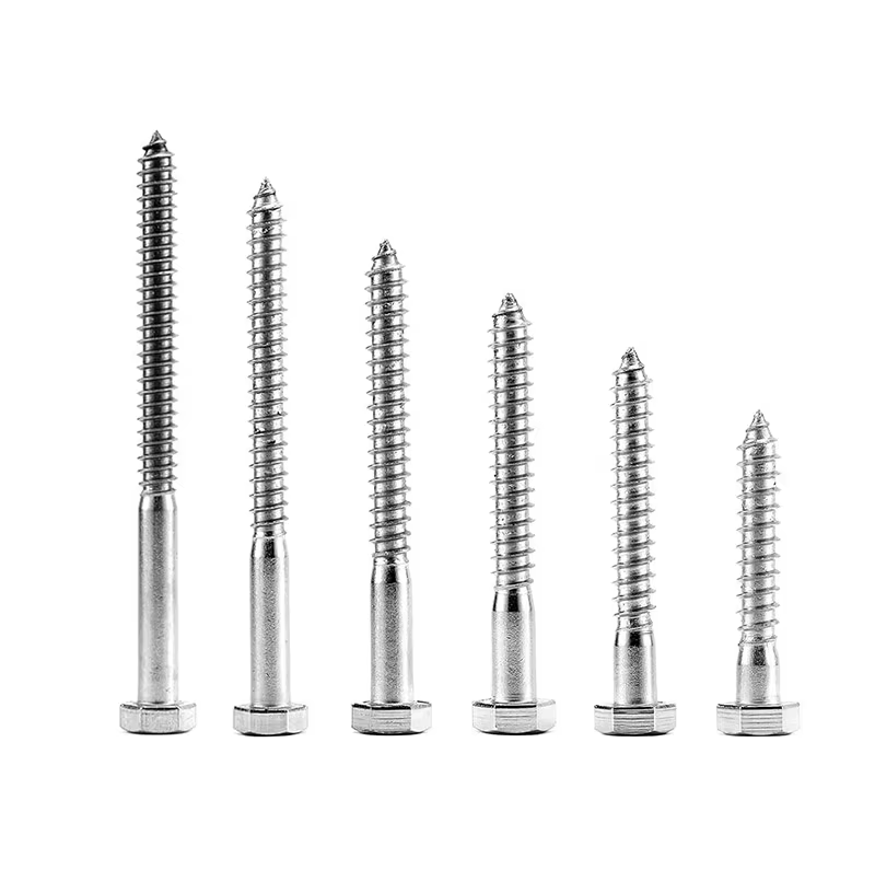 Hex Head Lag Screws 304 Stainless Steel Heavy Duty Wood Screws M6/M8 ...