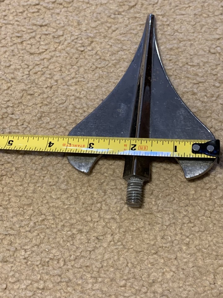 US Army Parade / Indoor Spear Point Flag Pole Chrome Finial Topper ...
