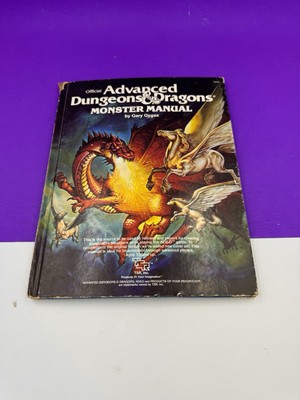 Dungeons And Dragons Monster Manual Book TSR 1979 For Roll Playing Game ...