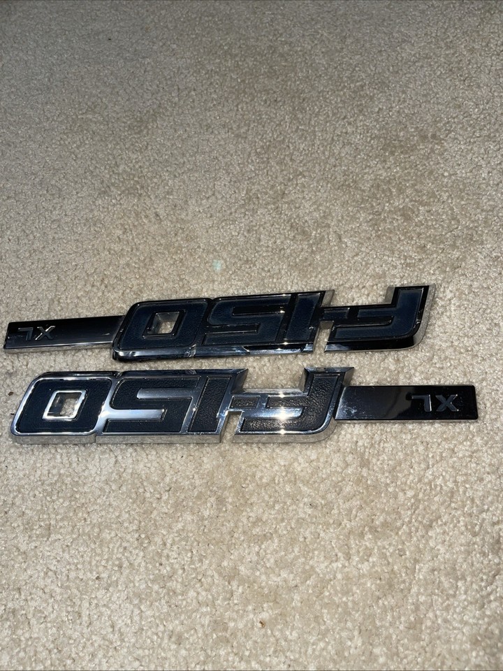 09 10 11 12 13 14 FORD F-150 XL LEFT RIGHT SIDE FENDER EMBLEM LOGO ...