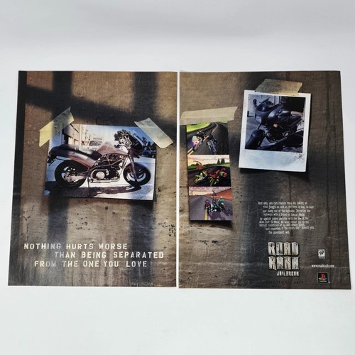Road Rash Jailbreak Sony PlayStation 1 PS1 Love Print Ad/Poster Promo ...