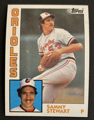 1984 Topps Sammy Stewart Baseball Card #59 Orioles Pitcher VG O/C ...
