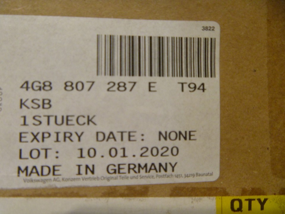 Audi A7 Front Grille Bracket Plate Filler 4G8-807-287-E-T94 OEM New | eBay