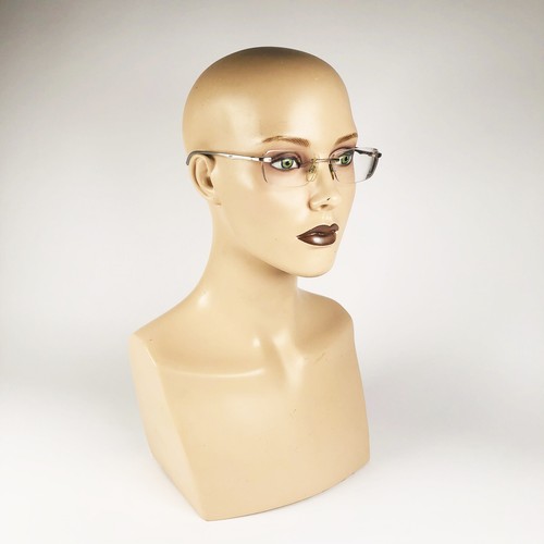 POLICE eyeglasses SATIN SILVER RIMLESS glasses frame MOD: V2922V COL ...