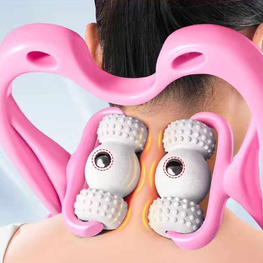 6-Roller Hand Neck Shoulder Massager Trigger Point Pressure Pain ...