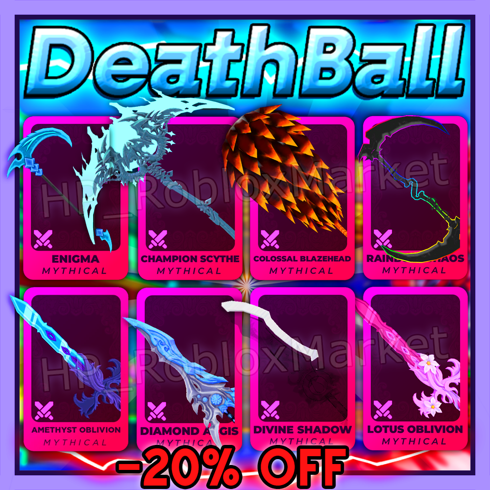 [20% OFF] ALL SWORDS/SCYTHE Death Ball 💎CHEAP • FAST DELIVERY⚡ Roblox ...