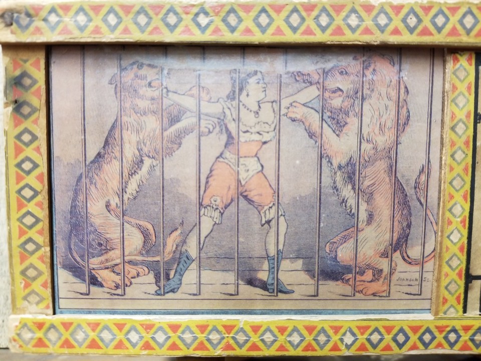 1880's Antique Reed Co. Wood Toy Menagerie Circus Wagon Multi-piece ...