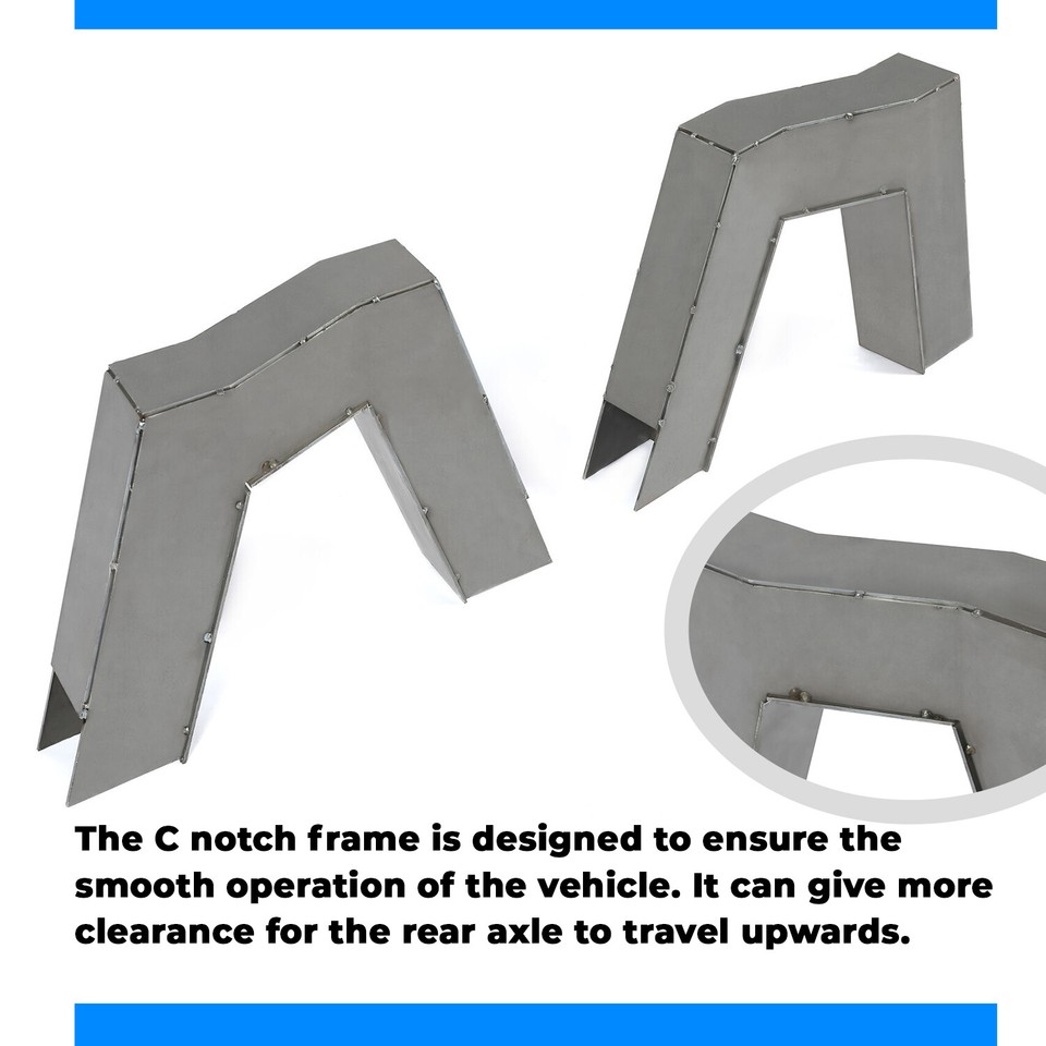 For 1963-1972 Chevrolet C10 Pickup 26" wheels C Notch Frame Step Notch ...