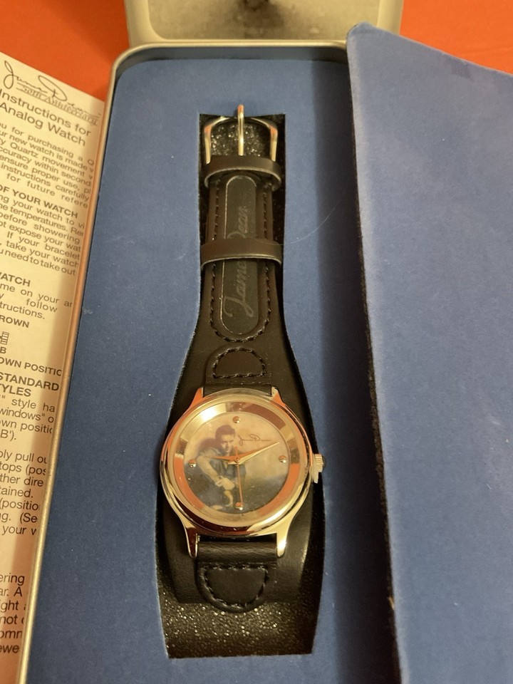 James Dean 50th Anniversary Watch ~ Vintage Collectible Tin 2004 Brand ...