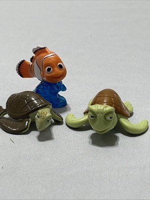 3 Piece Lot Of Nemo Action Figures Nemo & Crush Turtle Clown Fish | eBay