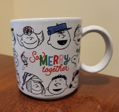 PEANUTS Worldwide SO MERRY TOGETHER Coffee Mug HALLMARK Schultz ...