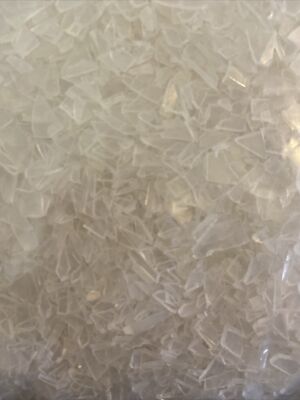 CLEAR PP Recycled Polypropylene Plastic 1KG Regrind Granules flakes Raw ...