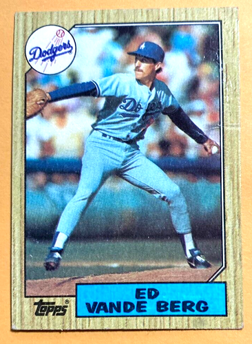 1987 TOPPS CHEWING GUM ED VANDE BERG #717 BASEBALL CARD | eBay