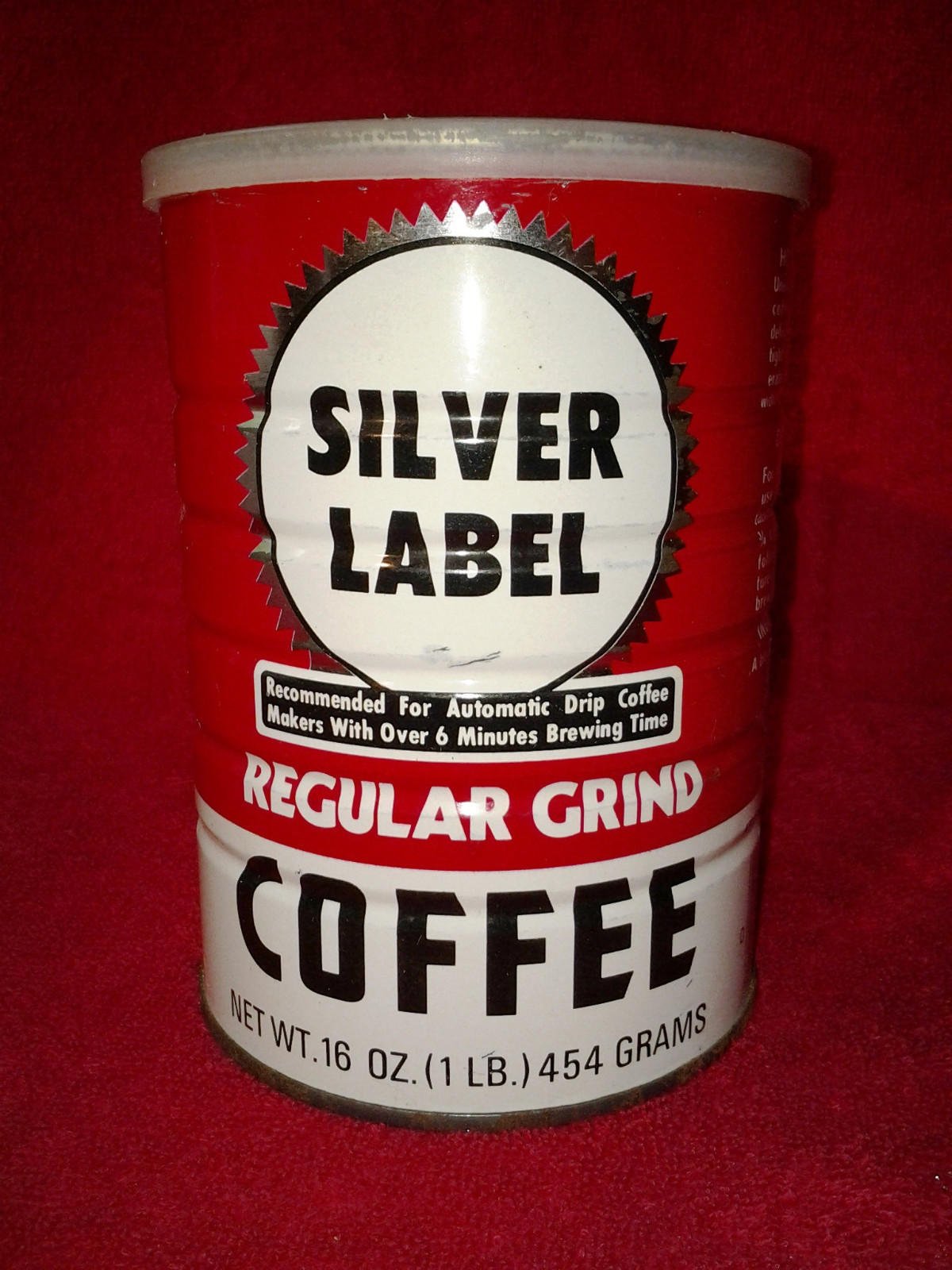 Silver Label Regular Grind Coffee Tin Can 16 oz. | eBay