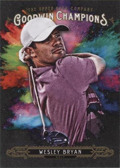 2018 Upper Deck Goodwin Champions - Splash of Color Wesley Bryan #127 ...