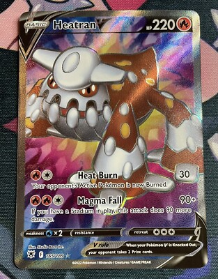Pokemon TCG Astral Radiance Heatran V 165/189 Full Art | eBay
