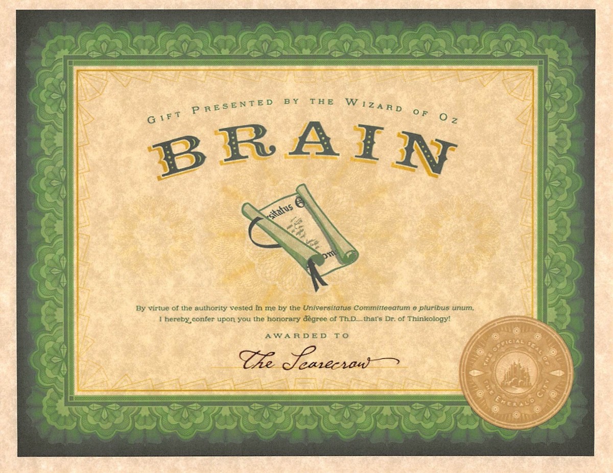 Wizard Of Oz Diploma Iron Studios Official