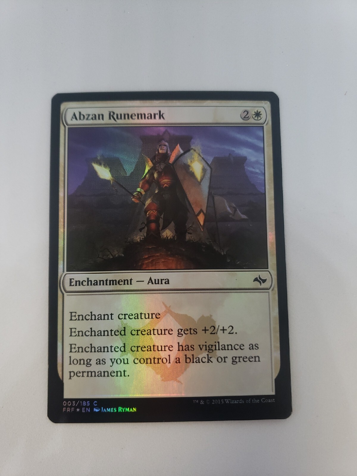 MTG Abzan Runemark Fate Reforged 003/185 Foil Common | eBay
