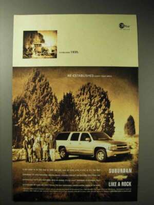 2001 Chevy Suburban Ad - Re-established Every Year | eBay