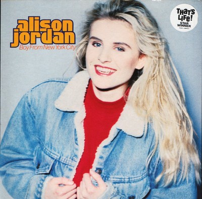 ALISON JORDAN boy from new york city NEAR MINT DISC uk arista 1992 7 ...