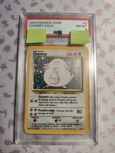 Pokémon TCG Chansey Base Set 3/102 Holo Unlimited Holo Rare PSA 8 | eBay