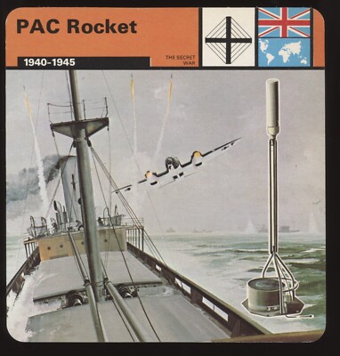 PAC Rocket Edito Service Card Second World War II Secret | eBay
